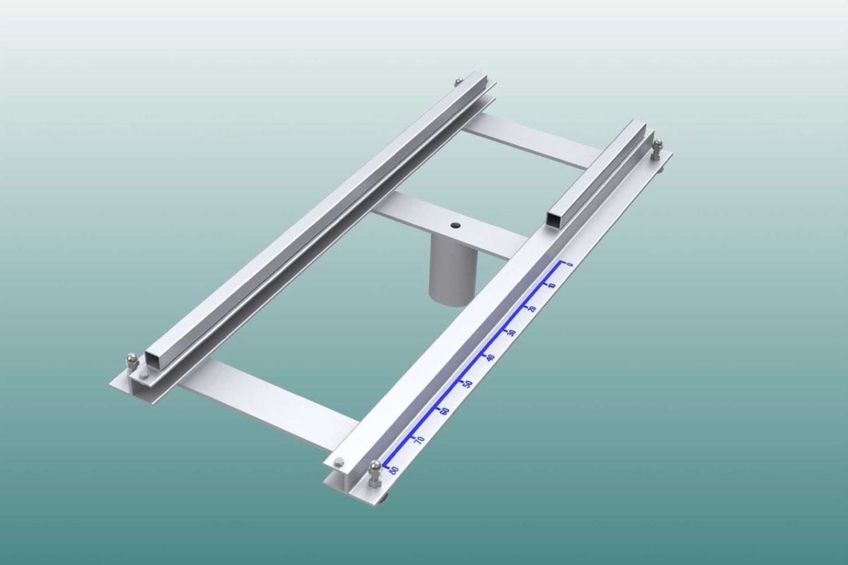 Stationary sliding rails for pole vault stands || artec®